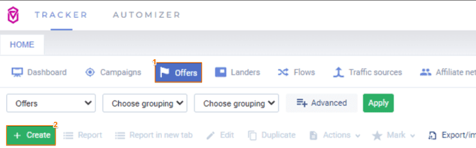 Voluum.com Tracker Integration in MGID Ads